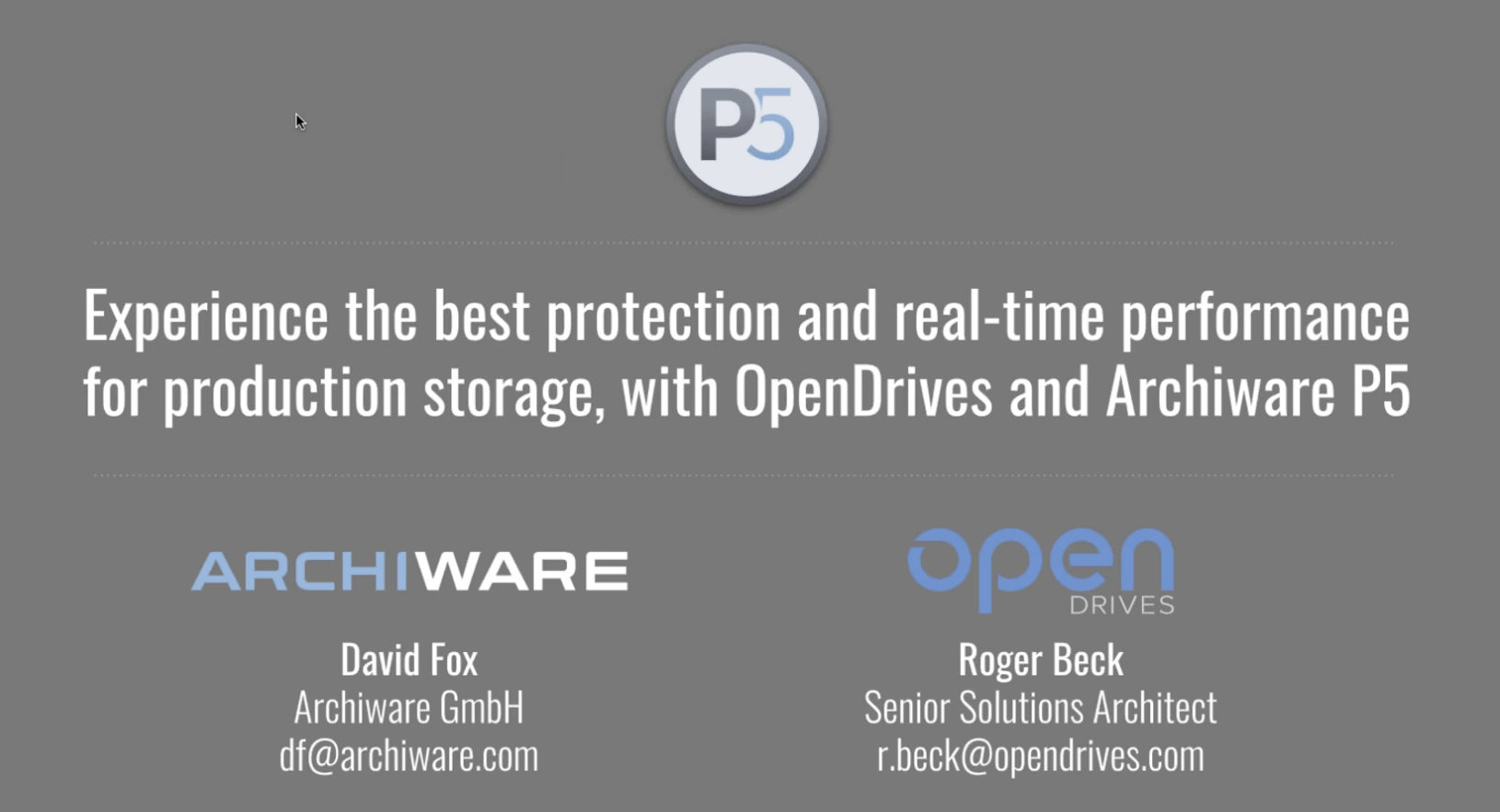 Experience The Best Protection & Real-time Performance For Production Storage With OpenDrives ...